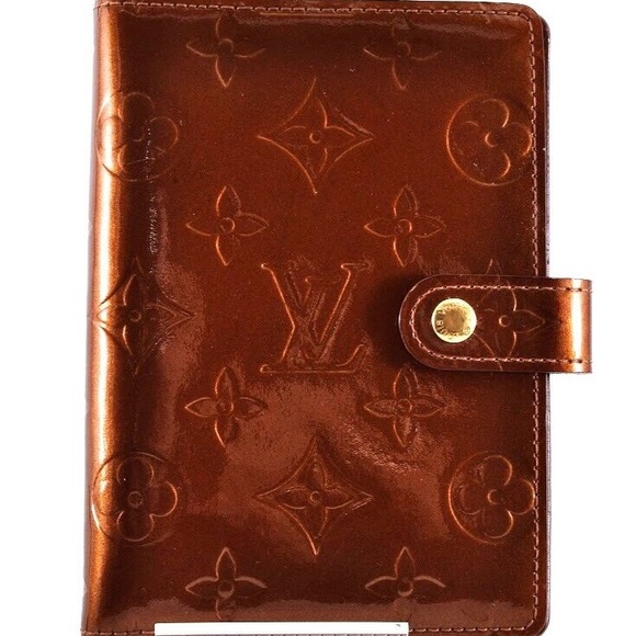 Louis Vuitton | Bags | Louis Vuitton Lv Vernis Agenda Notebook Enamel ...